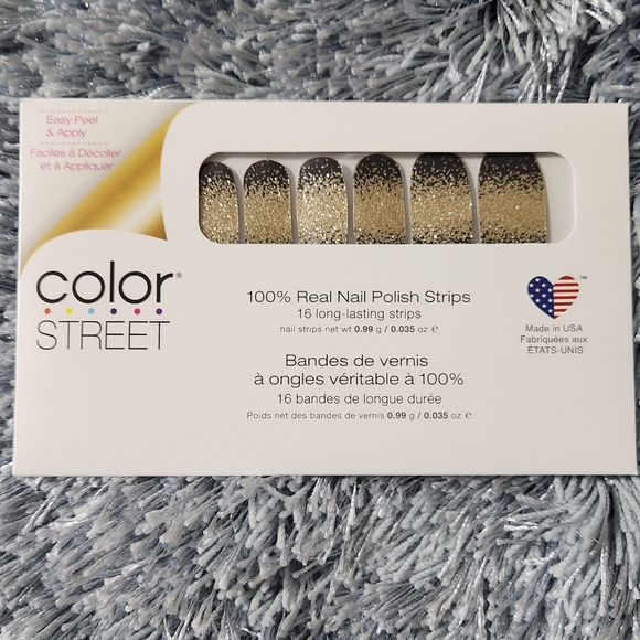 Color Street | Makeup | Color Street Black And Gold Chunky Glitter ...